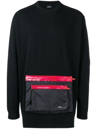 Marcelo Burlon sweat &agrave; poches devant zipp&eacute;es - Noir