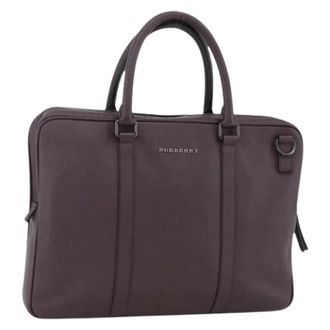 Burberry Sac &agrave; main vintage Pre-owned - Femme - Pre-owned - Violet - Taille: ONE Size