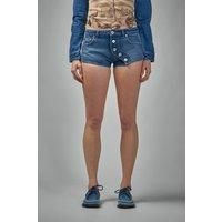 Jean Paul Gaultier Denim Short With Buttons Details