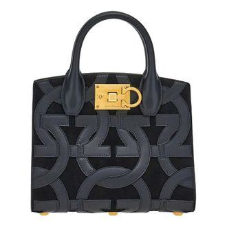 Ferragamo Femme, Sacs, Noir, Taille: ONE Size Handbag