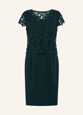 Apart Etuikleid Mit Spitzenj&auml;ckchen gruen