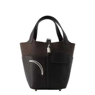 Herm&egrave;s Pre-owned Vintage Filz Beuteltasche - - Pre-owned - Damen - Braun - ONE SIZE