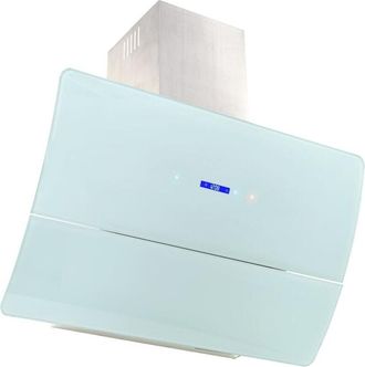 vidaXL Dunstabzugshaube Wandmontage Edelstahl 756 m&sup3;/h 90 cm Wei&szlig; vidaXL