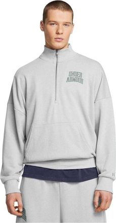 Under Armour Icon Sweatshirt f&uuml;r Herren, mit kurzem Rei&szlig;verschluss, leger (Grau)