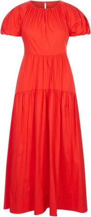 Meimeij Femme, Robes, Rouge, Taille: 38 FR Robe Maxi