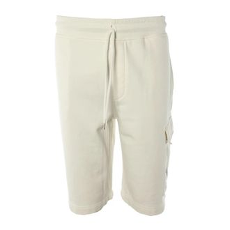 C.P. Company Diagonal Fleece Cargo Shorts - - Shorts - Herren - Wei&szlig; - 2XL