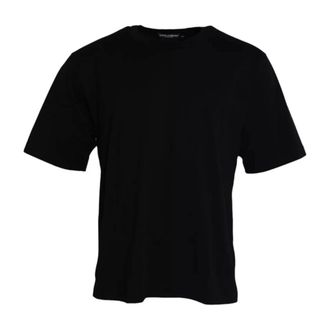 Dolce & Gabbana T-shirt en coton - Homme - Tops - Noir - Taille: S