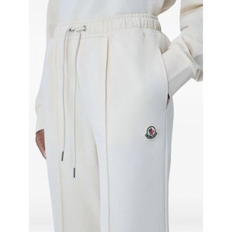 Moncler Drawstring Cotton Trousers - White