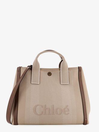 Chloé Striped jacquard fabricChloé Carry crossbody bag with oversized logo on the front - CHLOE - gender_Woman