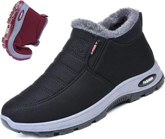 Generic Chaussures orthop&eacute;diques en coton &eacute;pais pour femme - Chaudes et antid&eacute;rapantes - Confortables - Fourrure thermique et douce, Noir, 35.5 EU