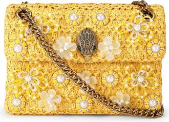 Kurt Geiger Femme, Sacs, Jaune, Taille: ONE Size Mini Sac Kensington en Raffia