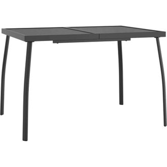 vidaXL Vidaxl - Table de jardin anthracite 110x80x72 cm Treillis dacier