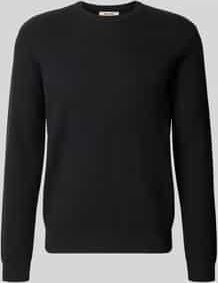 Only & Sons Strickpullover aus Viskose-Mix mit Jacquardstruktur und Rundhalsausschnitt