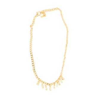 Moschino Logo Chain Necklace - - Accessories - Damen - Gelb - ONE SIZE