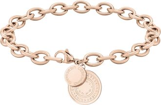 Liebeskind Liebeskind Berlin Armband mit Anhänger aus Edelstahl (Roségold), 20 cm