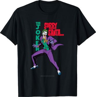 DC Comics Christmas The Joker Sorry Santa T-Shirt