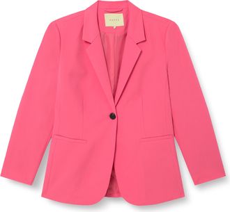 Kaffe Kaffe Damen einzelnem Breasted Notch Lapel Regular Fit Jetted Pockets Blazer, Rosa, 46