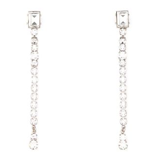 Alessandra Rich Femme, Accessoires, Gris, Taille: ONE Size Boucles doreilles en m&eacute;tal orn&eacute;