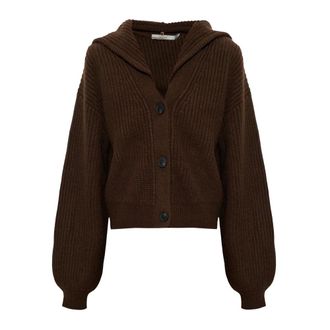 Gestuz Gzkamina Cardigan en Laine - Femme - Pulls - Brun - Taille: 36 FR
