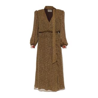 Valentino Garavani Kleid mit Lurexfaden - - Dresses - Damen - Braun - S