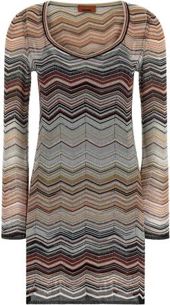 Missoni Robe Au Genou - Marron