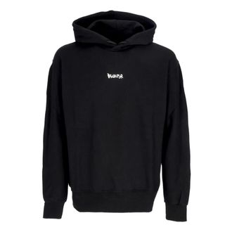 Disclaimer Schwarz/Wei&szlig; Kapuzen-Baumwollpullover - - Sweatshirts & Hoodies - Herren - Schwarzk - L