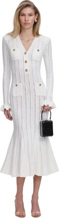 Self Portrait Femme, Robes, Blanc, Taille: 40 FR Long Dress