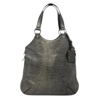 Saint Laurent Pre-owned Leder-Tote - - Pre-owned - Damen - Grau - ONE SIZE
