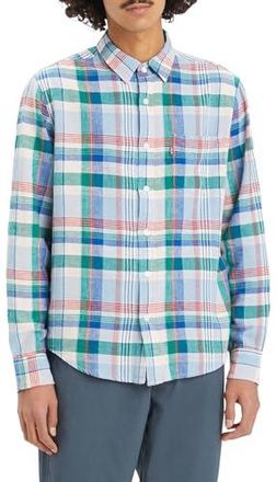 Levi's Homme Sunset 1-Pocket Standard, Heath Plaid True Blue, M