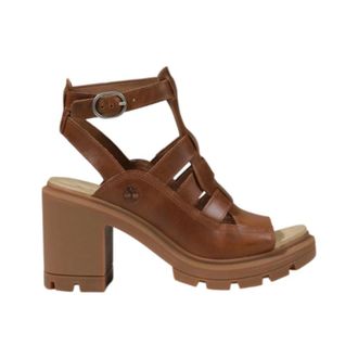 Timberland Sandales en cuir avec boucle et - Femme - Chaussures - Brun - Taille: 41 EU