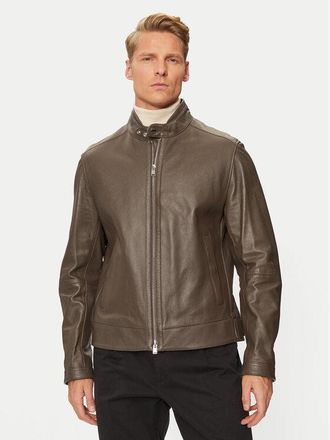 HUGO BOSS Lederjacke H-Mansell2 50518906 Braun Regular Fit