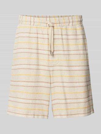Mazine Regular Fit Leinenshorts mit Tunnelzug