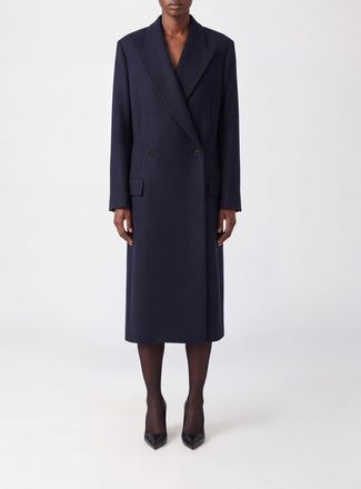 Loewe Langer zweireihiger Mantel aus Schurwolle mit steigendem Revers