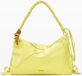 Desigual Grand sac &agrave; main brillant avec noeud - Vert