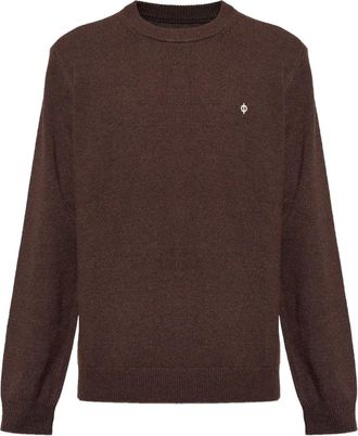 Samsøe & Samsøe pull Sapatrik à logo brodé - Marron