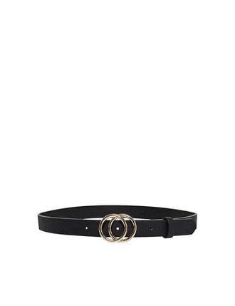 Only Only Femme Onlrasmi Pu Jeans Belt Noos Ceinture Not Applicable, Black/Detail: Black/Gold Buckle, 85
