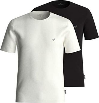 Kaporal Coffret de 2 t-Shirts Noir et Bordeaux Homme - Rift - 2XL - Noir