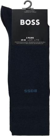 HUGO BOSS Lot de 2 paires de chaussettes mi hautes