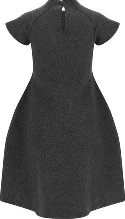 Jil Sander Virgin Wool A-Line Dress - Charcoal