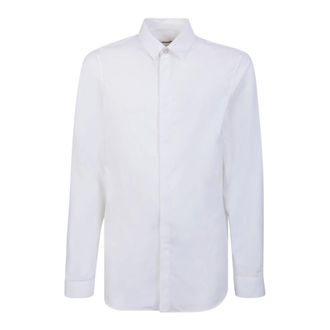 Jil Sander Homme, Chemises, Blanc, Taille: XL Cotton Shirt