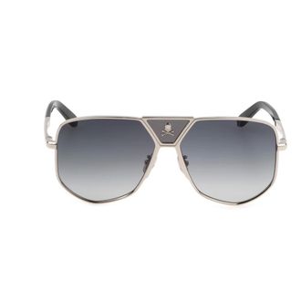 Philipp Plein Homme, Accessoires, Gris, Taille: ONE Size Power Skull Lunettes de soleil
