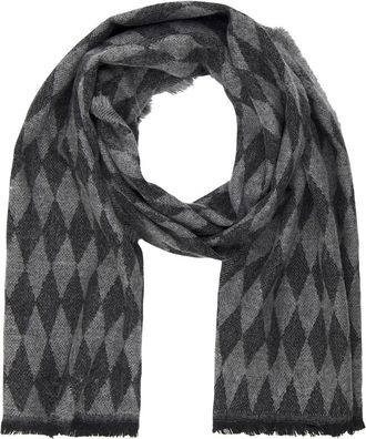 Lindenmann Schal Herren Textil-Schal Herren schwarz/grau