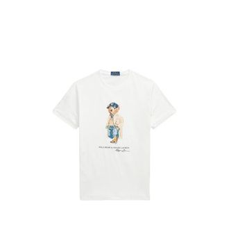 Polo Ralph Lauren T-shirt droit imprim&eacute; en coton
