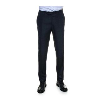 Canali Schmale Wollhose mit Rei&szlig;verschluss - - Trousers - Herren - Grau - 3XL