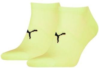 Puma Lot de 2 paires de chaussettes de sport l&eacute;g&egrave;res Jaune Taille 39/42