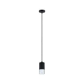 Paulmann 79997 LED Pendelleuchte Kame IP44 9W Klar Schwarz dimmbar 230V Deckenleuchte 3000K Badbeleuchtung 700lm