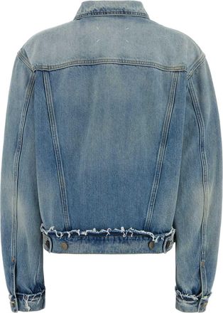 Maison Margiela Distressed Denim Jacket - Blue