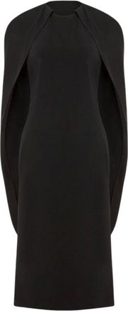 Alberta Ferretti Femme, Robes, Noir, Taille: 34 FR Stretch cady cape dress