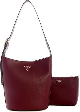 Guess Meridian II Bucket, Sac &agrave; bandouli&egrave;re pour femme, vin, taille unique