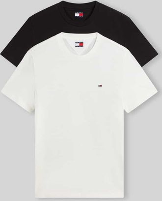 Tommy Jeans Slim Fit T-Shirts aus reiner Baumwolle im 2er-Pack
